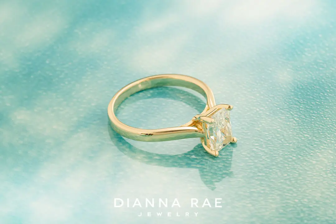 Radiant Solitaire Engagement Ring | Dianna Rae Jewelry