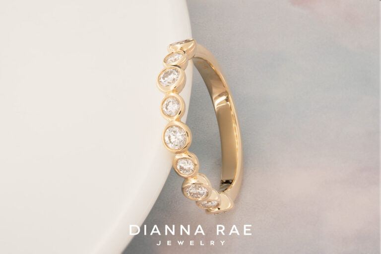 Yellow Gold Diamond Anniversary Band | Dianna Rae Jewelry