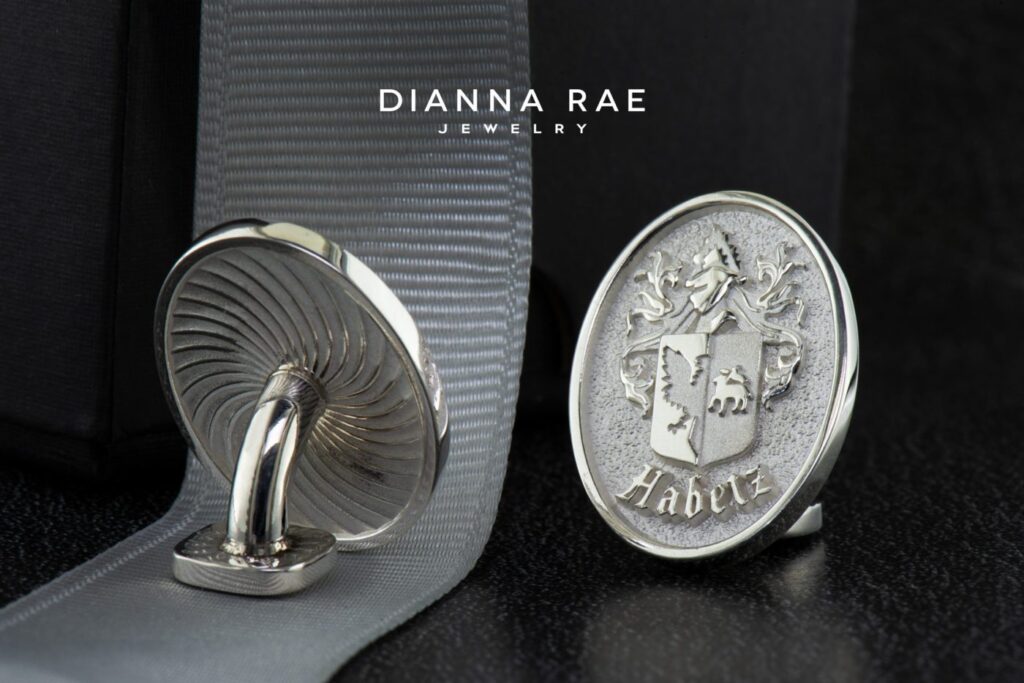 Tungsten Ceramic Thumb Print Band | Dianna Rae Jewelry