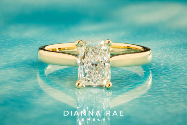 Radiant Solitaire Engagement Ring | Dianna Rae Jewelry
